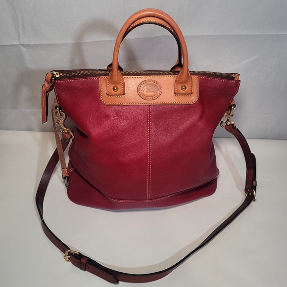 Dooney & Bourke | Bags | Original Dooney Bourke Dark Raspberryburgandy ...